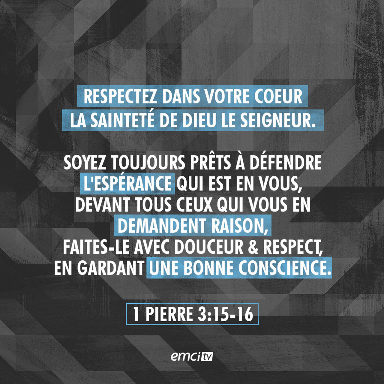 Le verset du jour en image :: Bible :: EMCI TV
