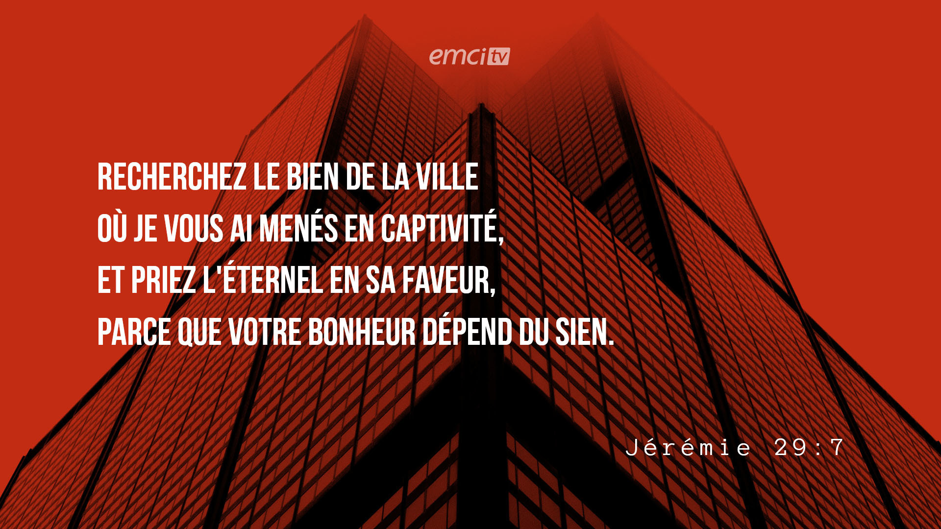 Le verset du jour en image :: EMCI TV