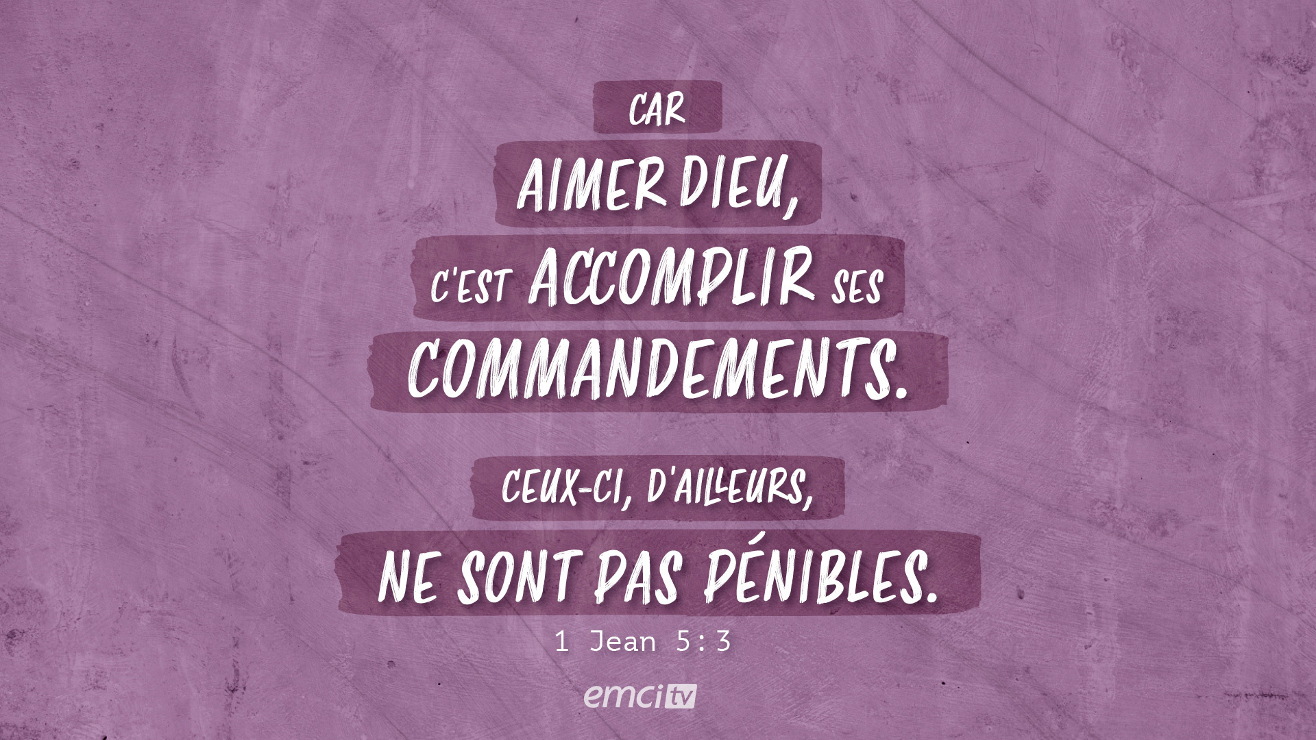 Le verset du jour en image :: EMCI TV